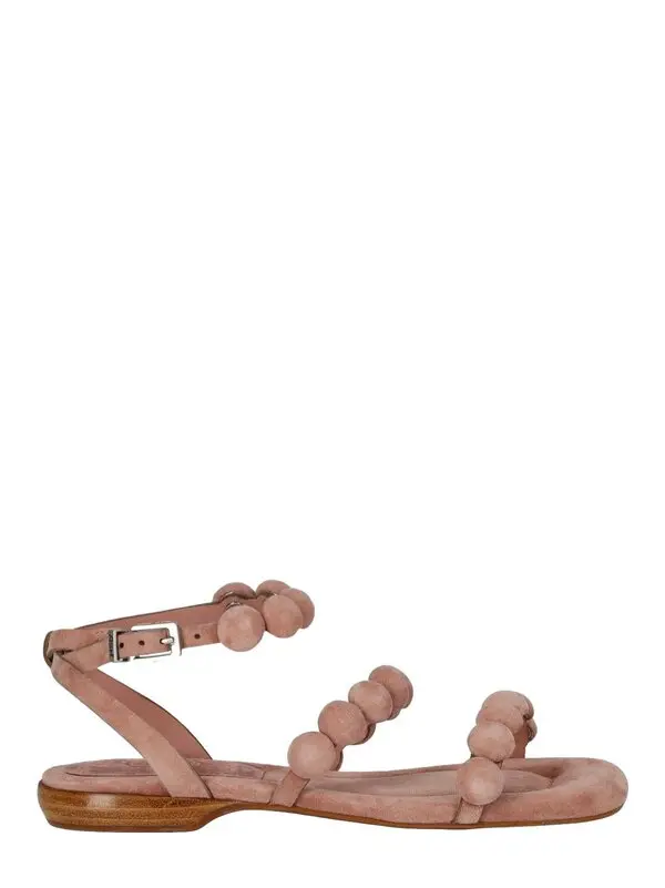 Ash Regy Suede Flat Sandals - Pink