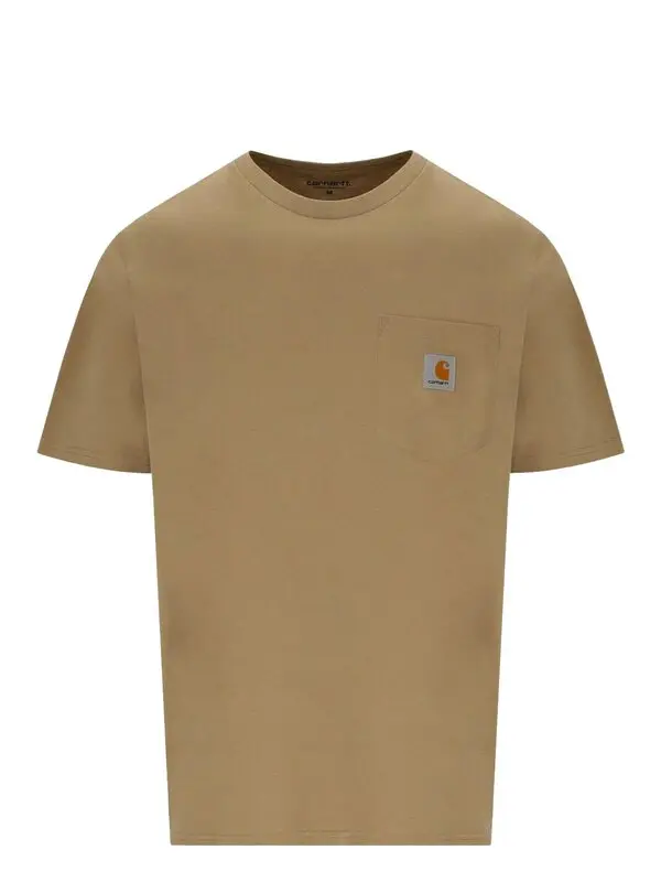 Carhartt Work In Progress Short Sleeve Pocket T-shirt - Beige