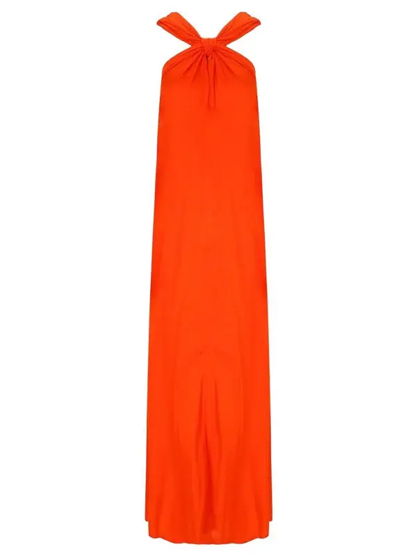 Essentiel Antwerp Jaycee Halterneck Maxi Dress - Orange
