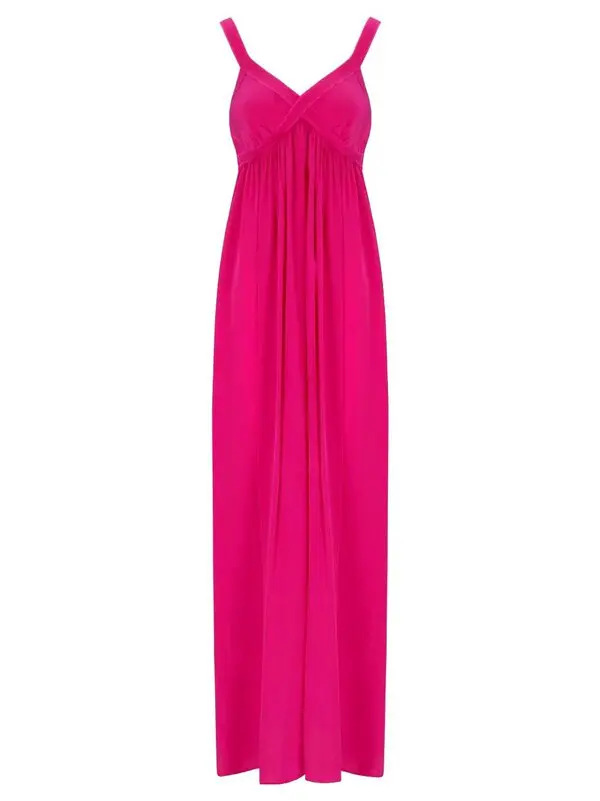 Essentiel Antwerp Jacobean Maxi Dress - Fuchsia