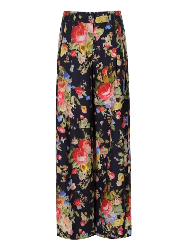Essentiel Antwerp Jazzy Wide Leg Trousers - Blue