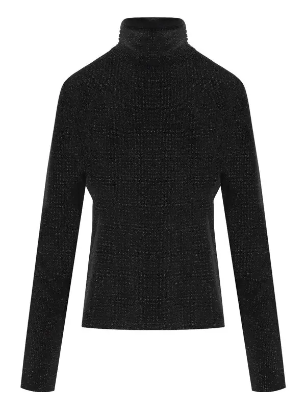 Essentiel Antwerp Embellished Turtleneck Top - Black