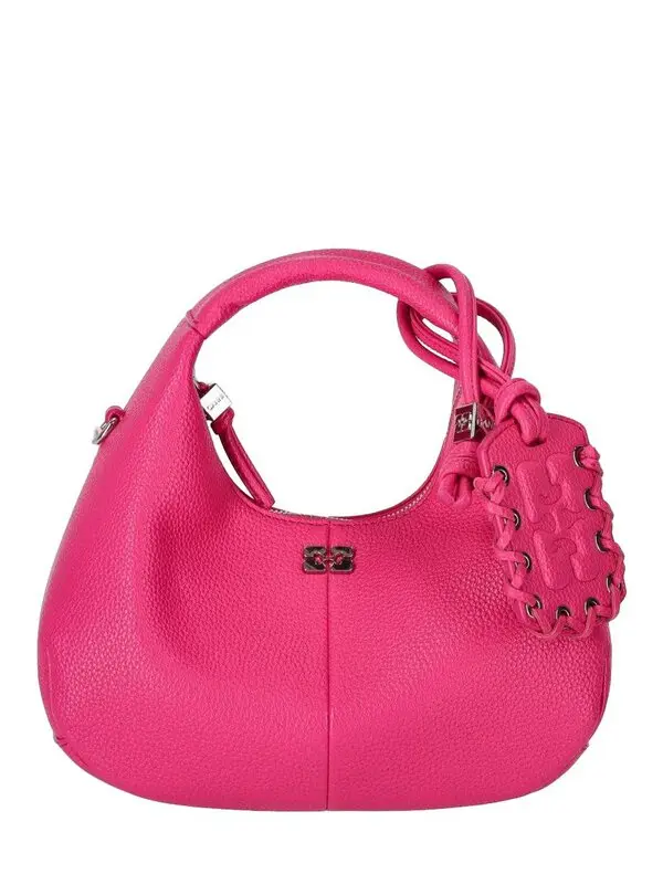 GANNI Mini Hobo Handbag - Fuchsia