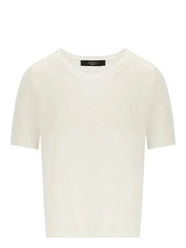 Max Mara Pancone Knit Top - White