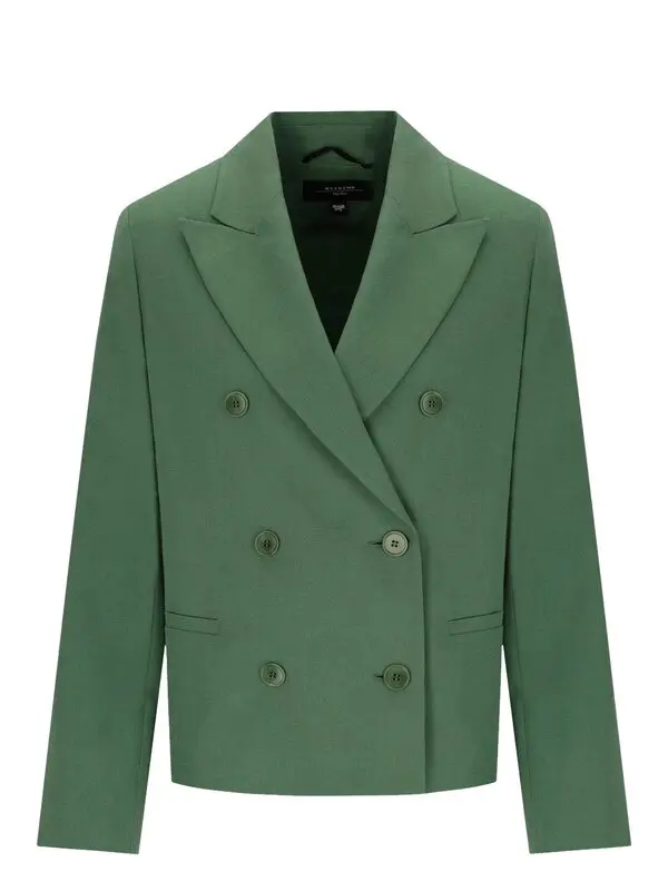 Max Mara Double Breasted Blazer - Green