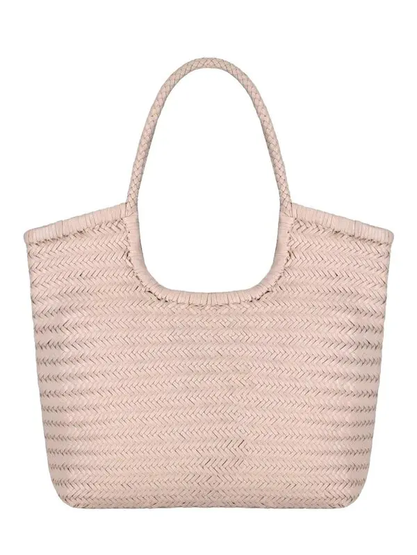 Dragon Diffusion Woven Leather Shoulder Bag - Pink