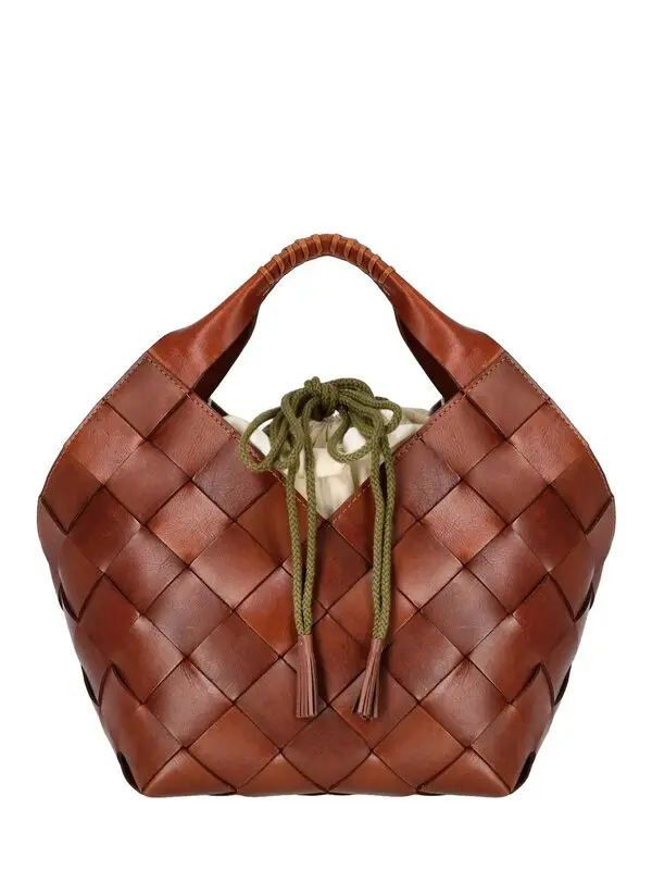Dragon Diffusion Botteghe Leather Handbag - Tan