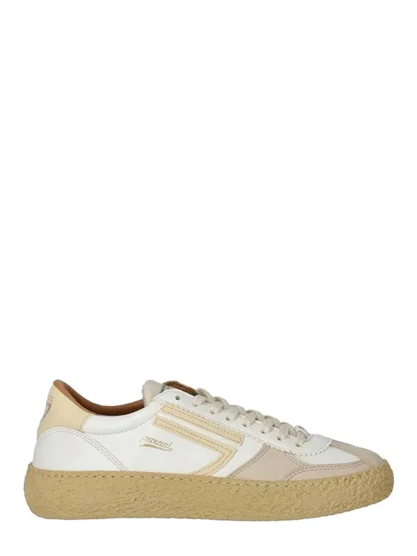 PURAAI 1.01 Vintage Lace-up Sneakers - White