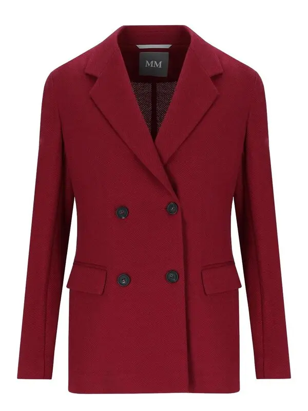 Max Mara Rotondo Double Breasted Blazer - Red