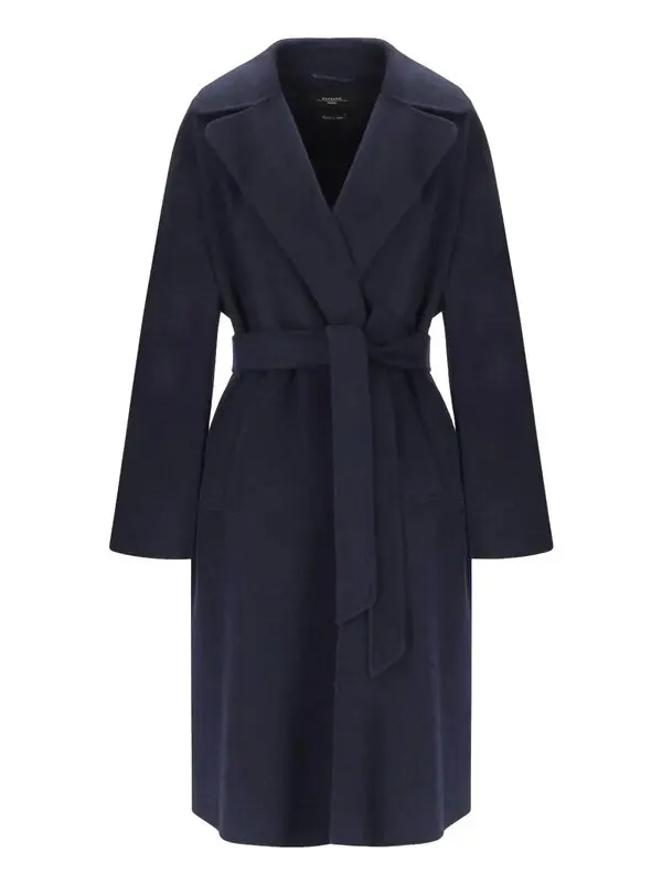 Max Mara Civada Belted Coat - Blue
