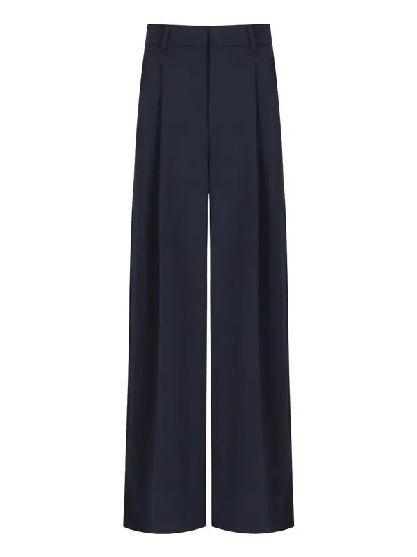 Max Mara Asta Wide Leg Trousers - Blue