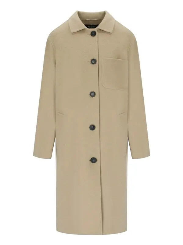 Max Mara Zenone Wool Coat - Beige