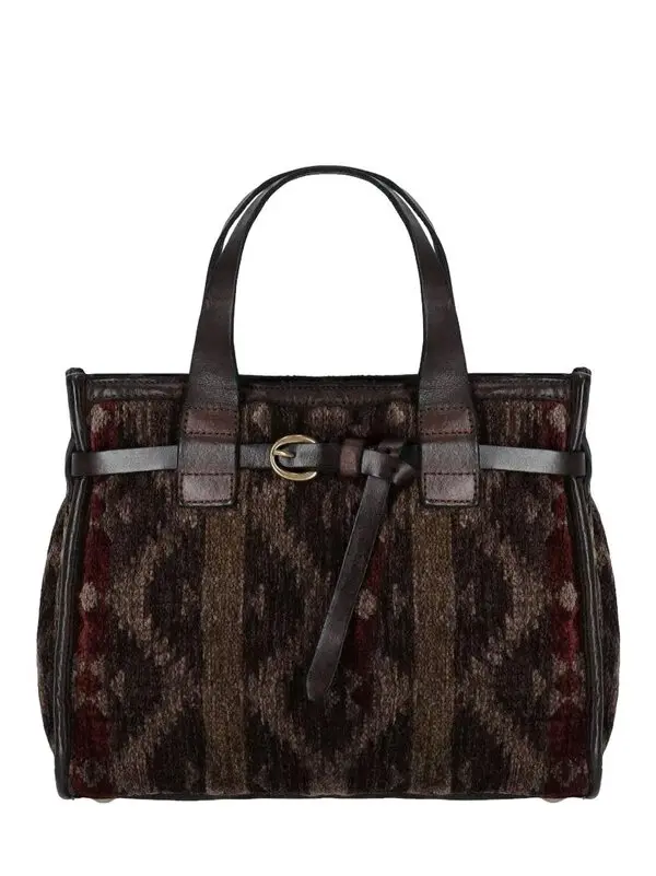 CAMPOMAGGI Patrizia Kilim And Leather Handbag - Multicolor