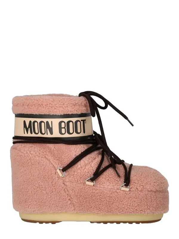 Moon Boot Icon Low Fleece Snow Boots - Pink