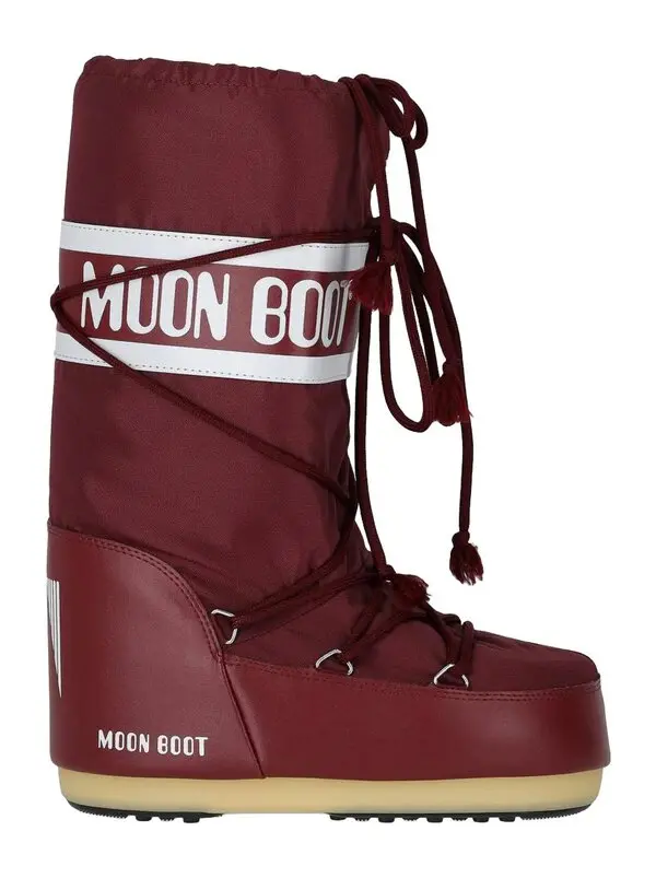 Moon Boot Icon Nylon Snow Boots - Red