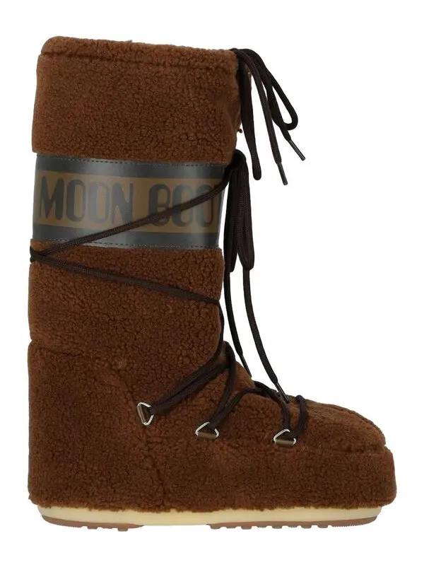 Moon Boot Icon Fleece Snow Boots - Brown