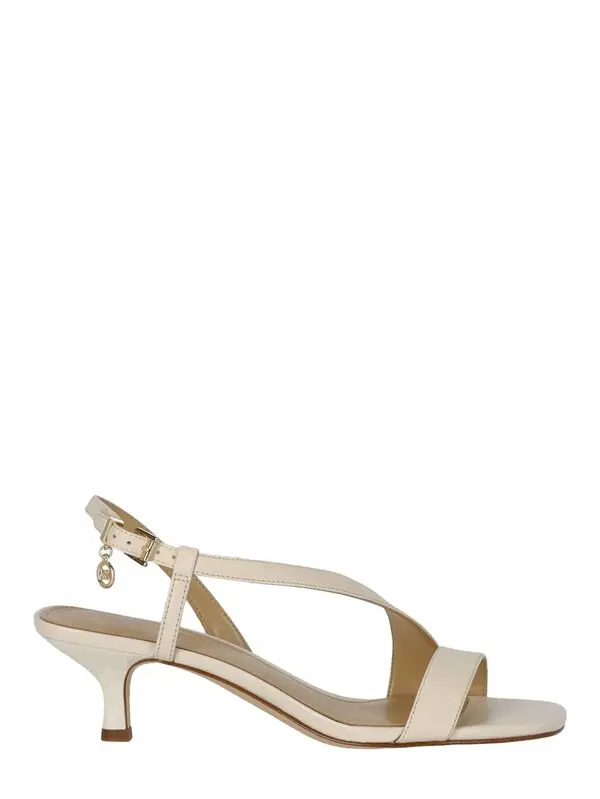 Michael Kors Jaida Kitten Heeled Sandal - White
