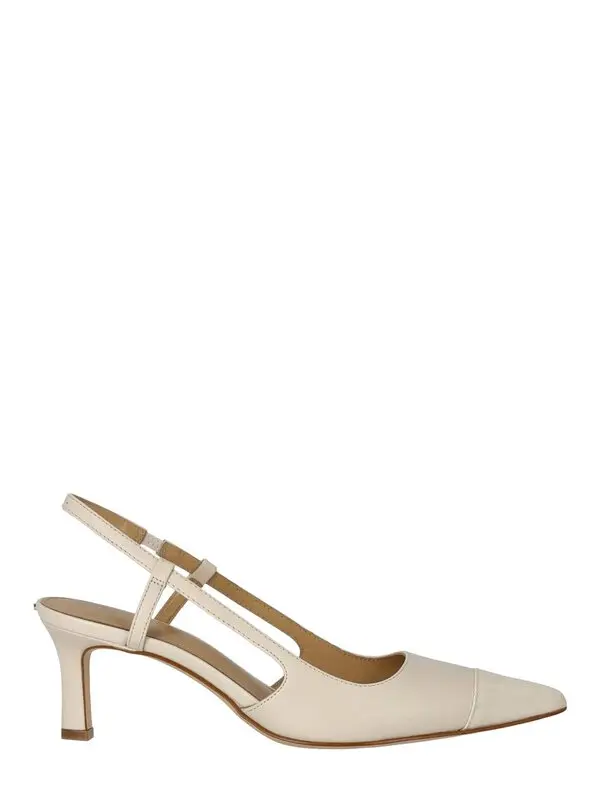 Michael Kors Alora Mid Slingback Pumps - White