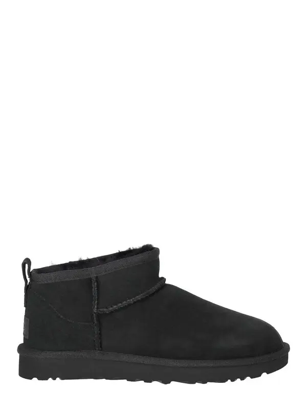 UGG Classic Ultra Mini Suede Boots - Black