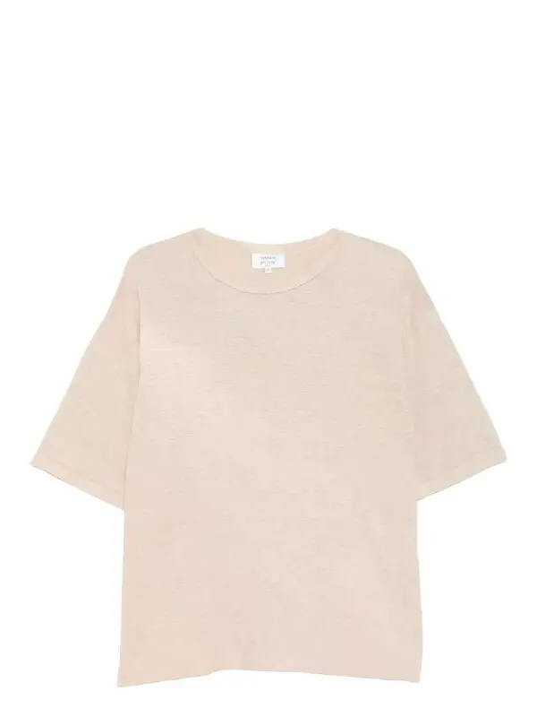 Maison Kitsuné Logo-embroidered T-shirt - Neutrals