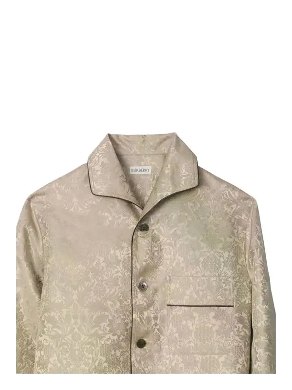 Burberry Sunflower Jacquard Pyjama Shirt - Neutrals