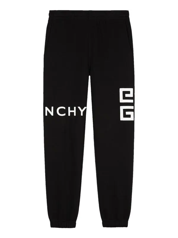Givenchy Slim Fit Embroidered Trousers - Black