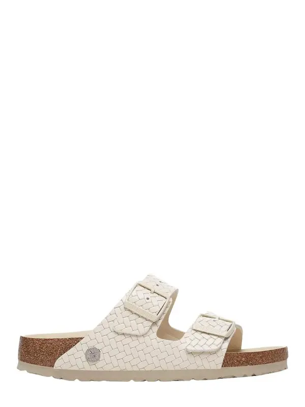 BIRKENSTOCK Arizona Woven Leather Sandals - White