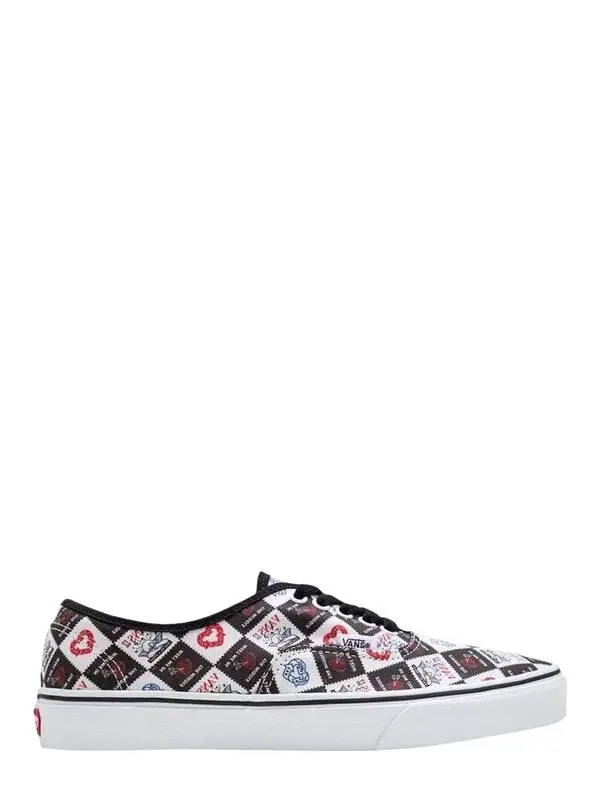 VANS Authentic "love Letters" Printed Lace-up Sneakers - Black