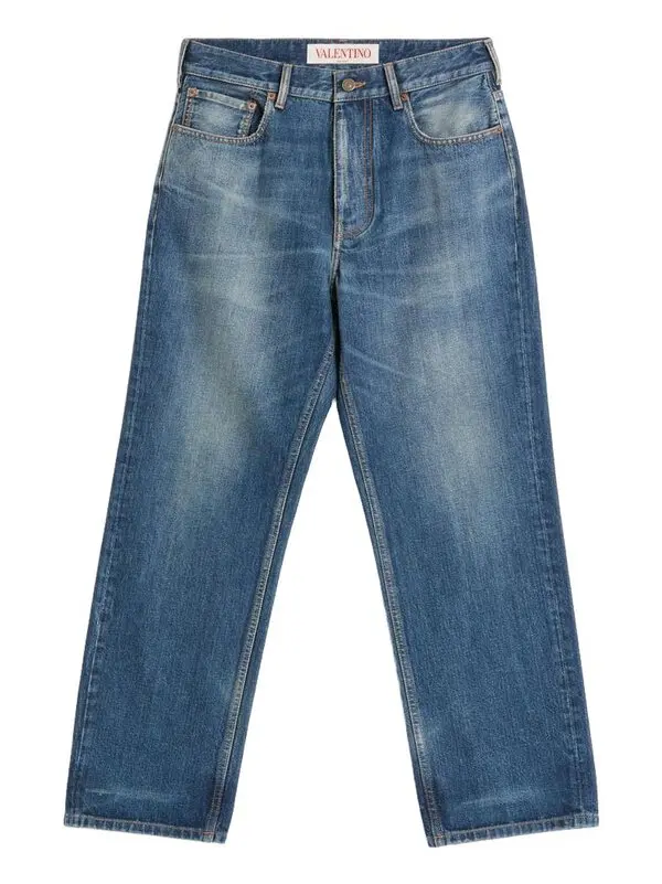 Valentino Garavani Regular Fit Trousers - Denim