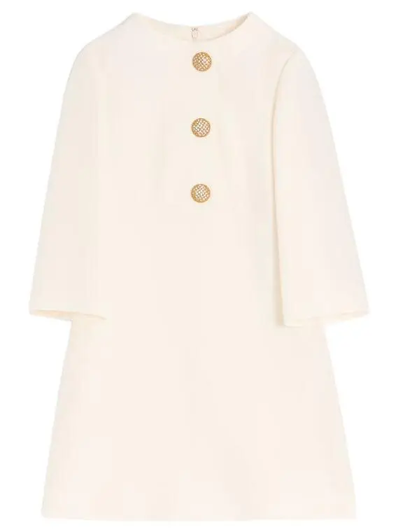 Valentino Garavani Crepe Couture Short Dress - Ivory