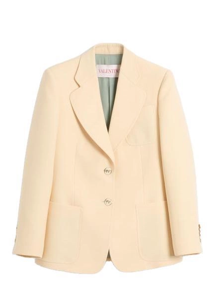 Valentino Garavani Crepe Couture Blazer - Birch