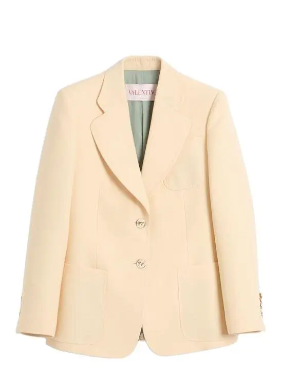 Valentino Garavani Crepe Couture Blazer - Birch