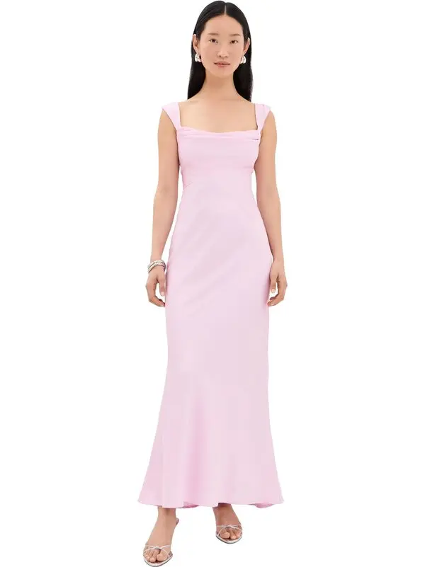 RUNAWAY THE LABEL Margot Maxi Dress - Baby Pink