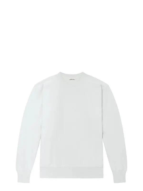 Auralee Cotton-jersey Sweatshirt - Green
