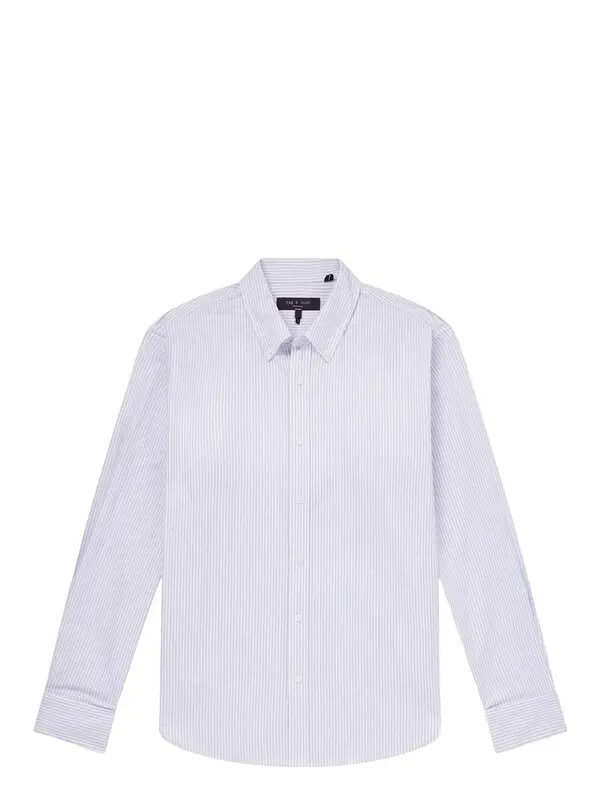 Rag & Bone Button-down Collar Cotton-poplin Shirt - Blue