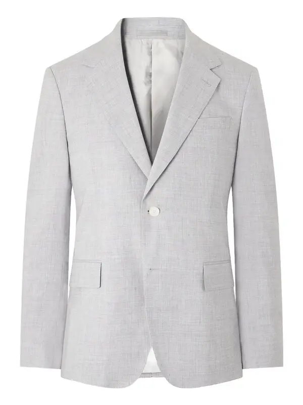 Mr P. Wool And Linen-blend Suit Jacket - Gray