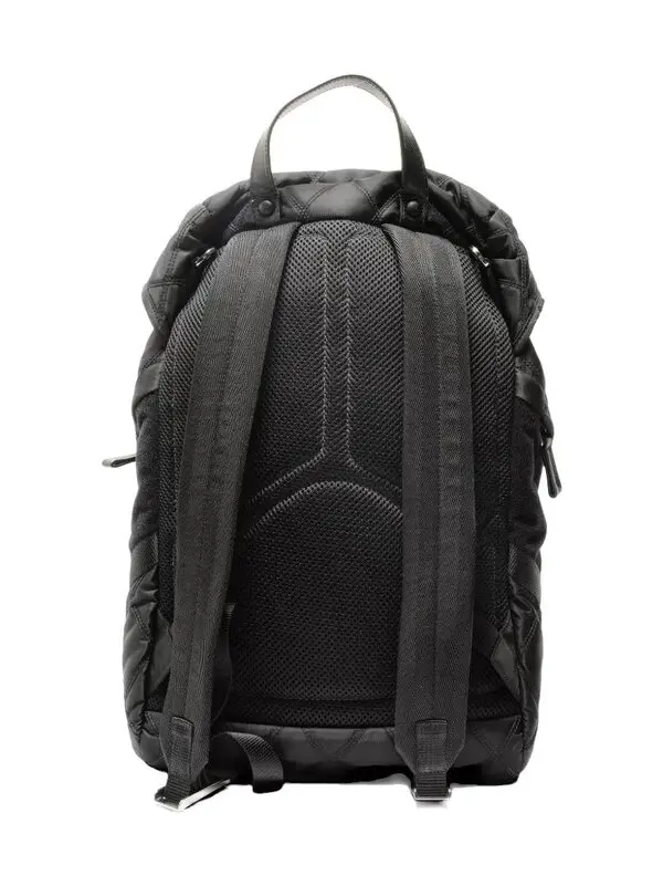 Prada Quilted Patch Backpack - Black