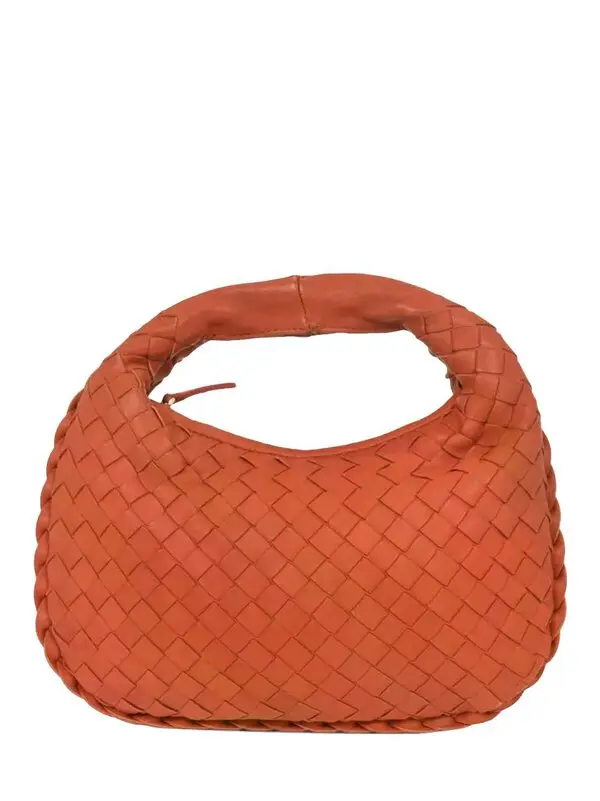 Bottega Veneta 2008 Intrecciato Shoulder Bag - Orange