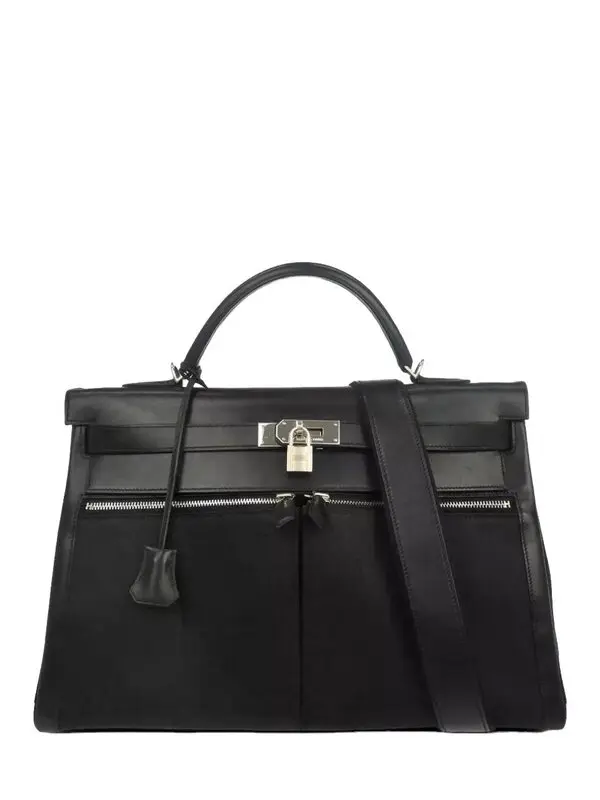 Hermès 2005 Kelly Lakis Tote Bag - Black