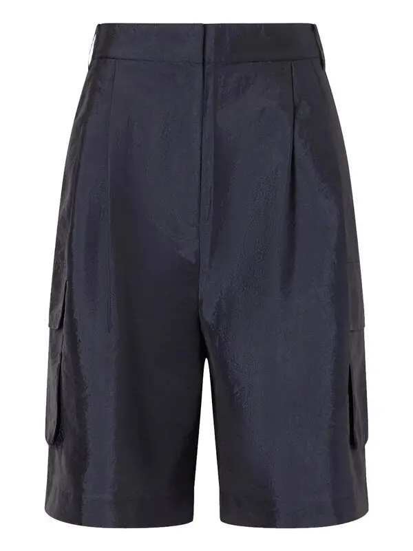 Tibi Stella Shell Cargo Shorts - Blue