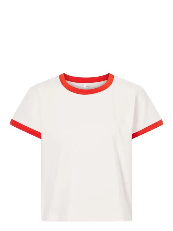 LESET Margo" Cotton-jersey T-shirt - White