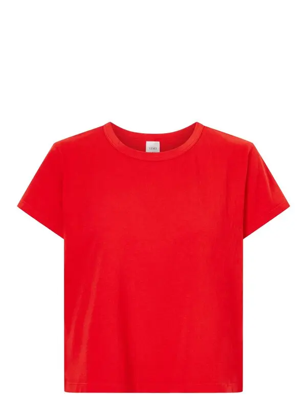LESET The Margo Cotton-jersey T-shirt - Red