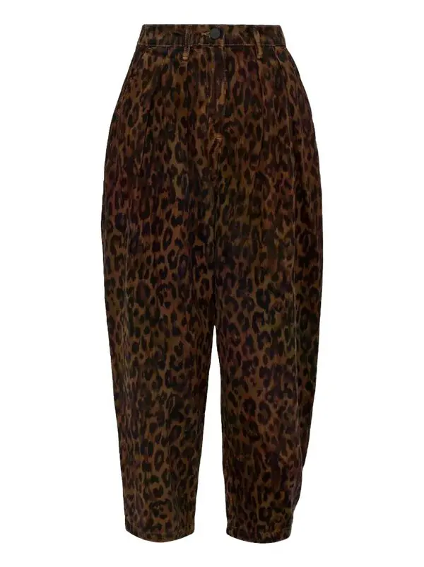 ALLSAINTS Becca Animal Print Trousers - Brown