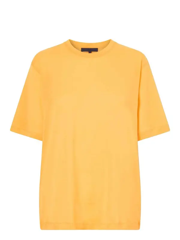 Tibi Cotton Knit T-shirt - Orange