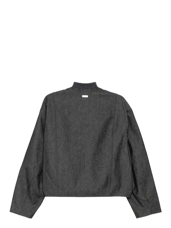 TEAM WANG DESIGN Ash Gray Panelled Reset Jacket - Grey