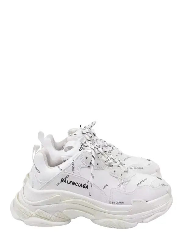 Balenciaga Triple S Logo Sneakers - White