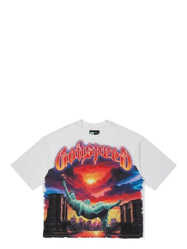 GODSPEED Burnt Bridges T-shirt - White