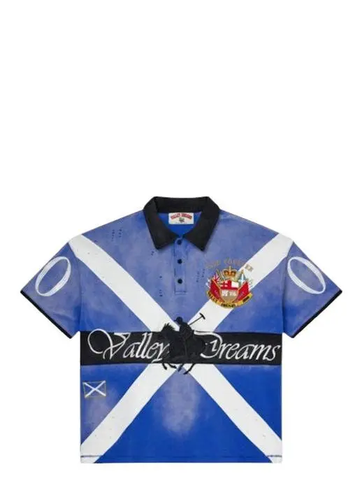 VALE FOREVER Legacy Polo Short Sleeve Shirt - Blue