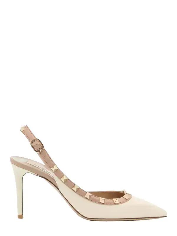 Valentino Garavani Rockstud Slingback Pumps - Neutrals
