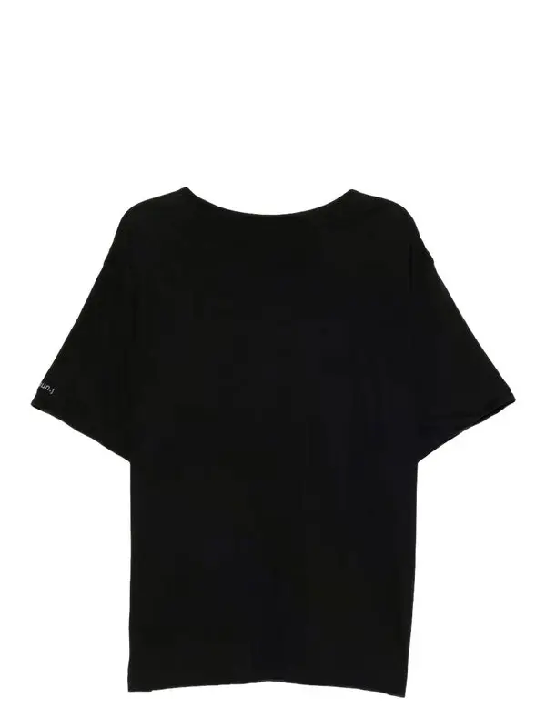 JUUN.J Graphic Print T-shirt - Black